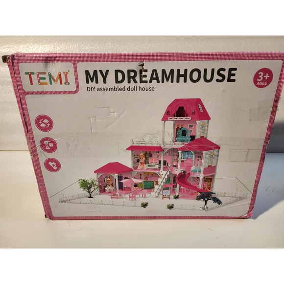 Temi | Toys | Temi Pretty Dollhouse My Dream House Luxury Villa Diy ...
